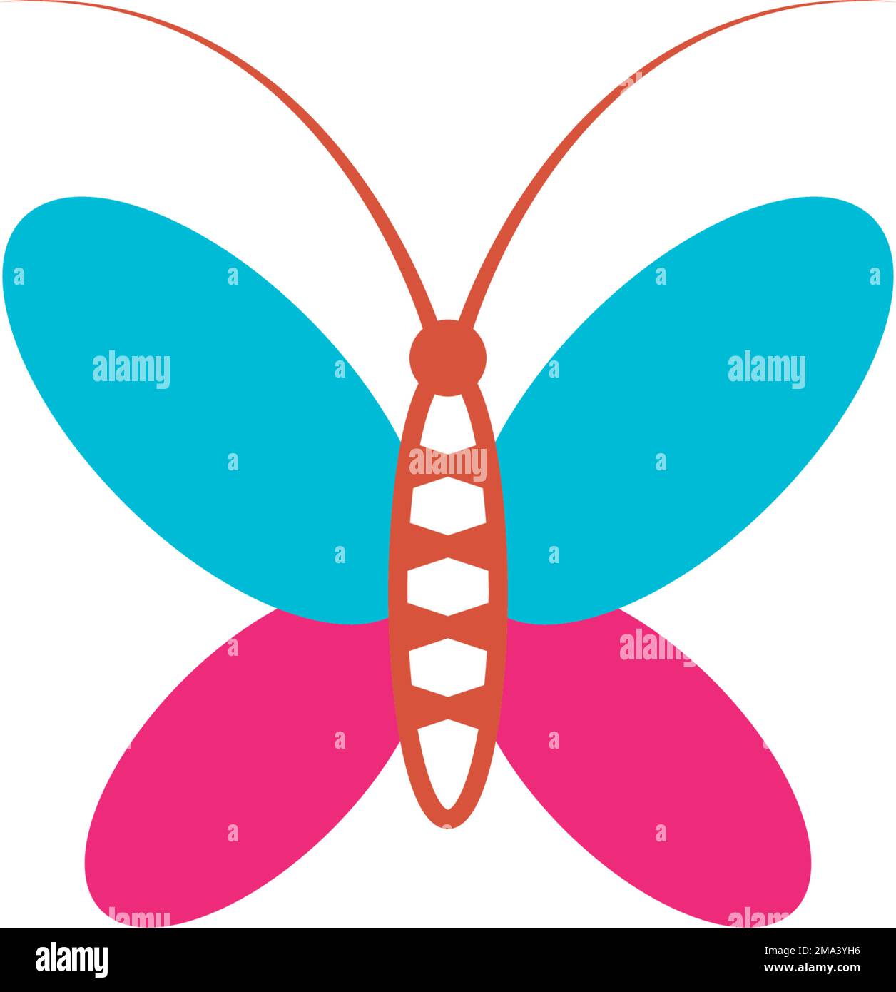 butterfly logo vector illustration design template Stock Vector Image ...