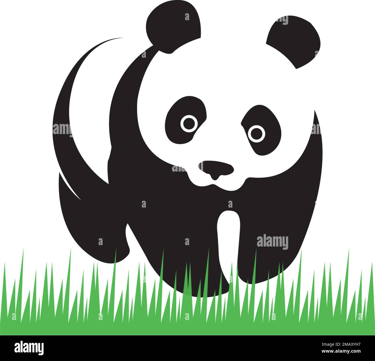 Panda icon. vector illustration logo template Stock Vector Image & Art ...