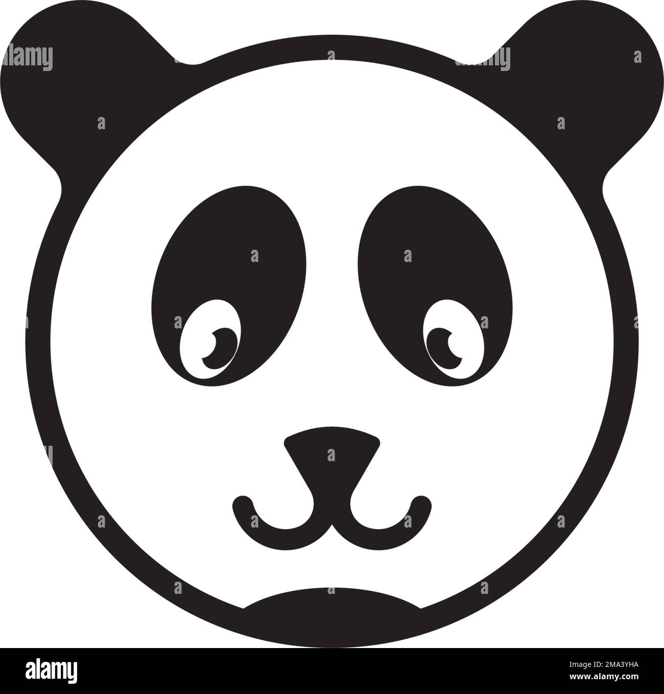 Panda icon. vector illustration logo template Stock Vector Image & Art ...
