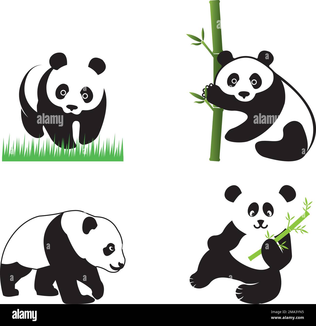 Panda icon. vector illustration logo template Stock Vector Image & Art ...