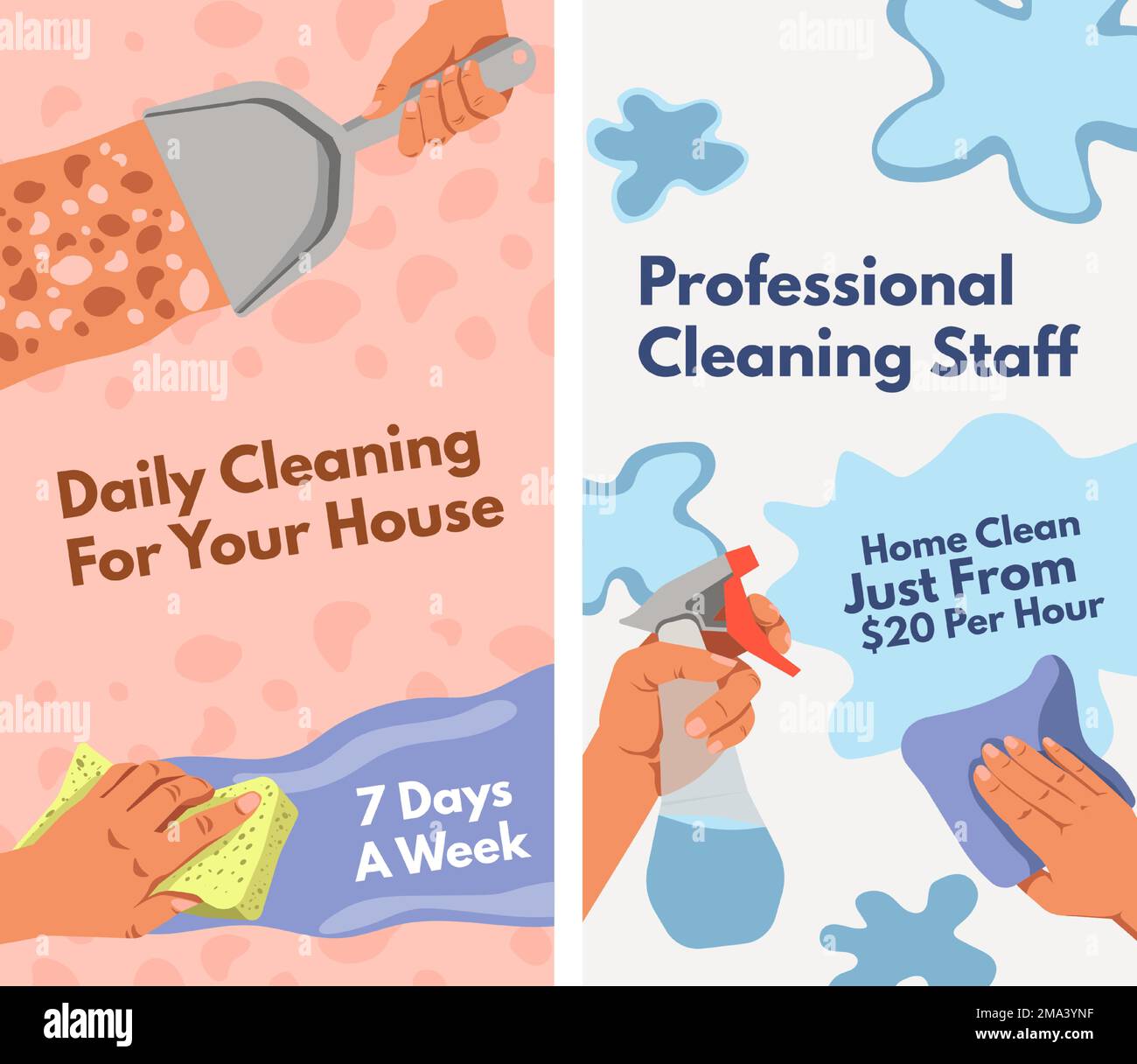 Household housemaid daily work Stock Vector Images - Alamy