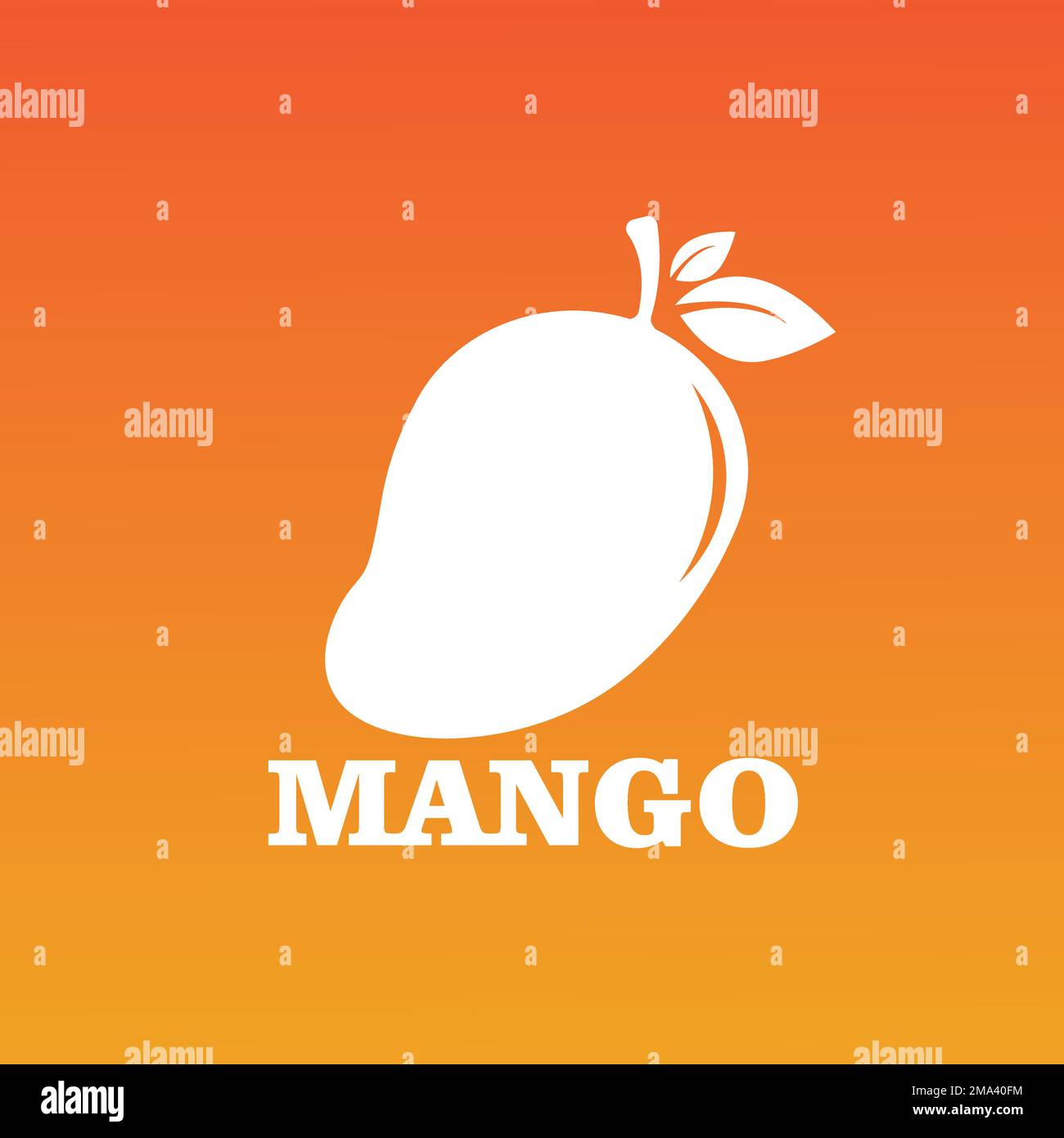 mango vector icon illustration logo design Stock Vector Image & Art - Alamy