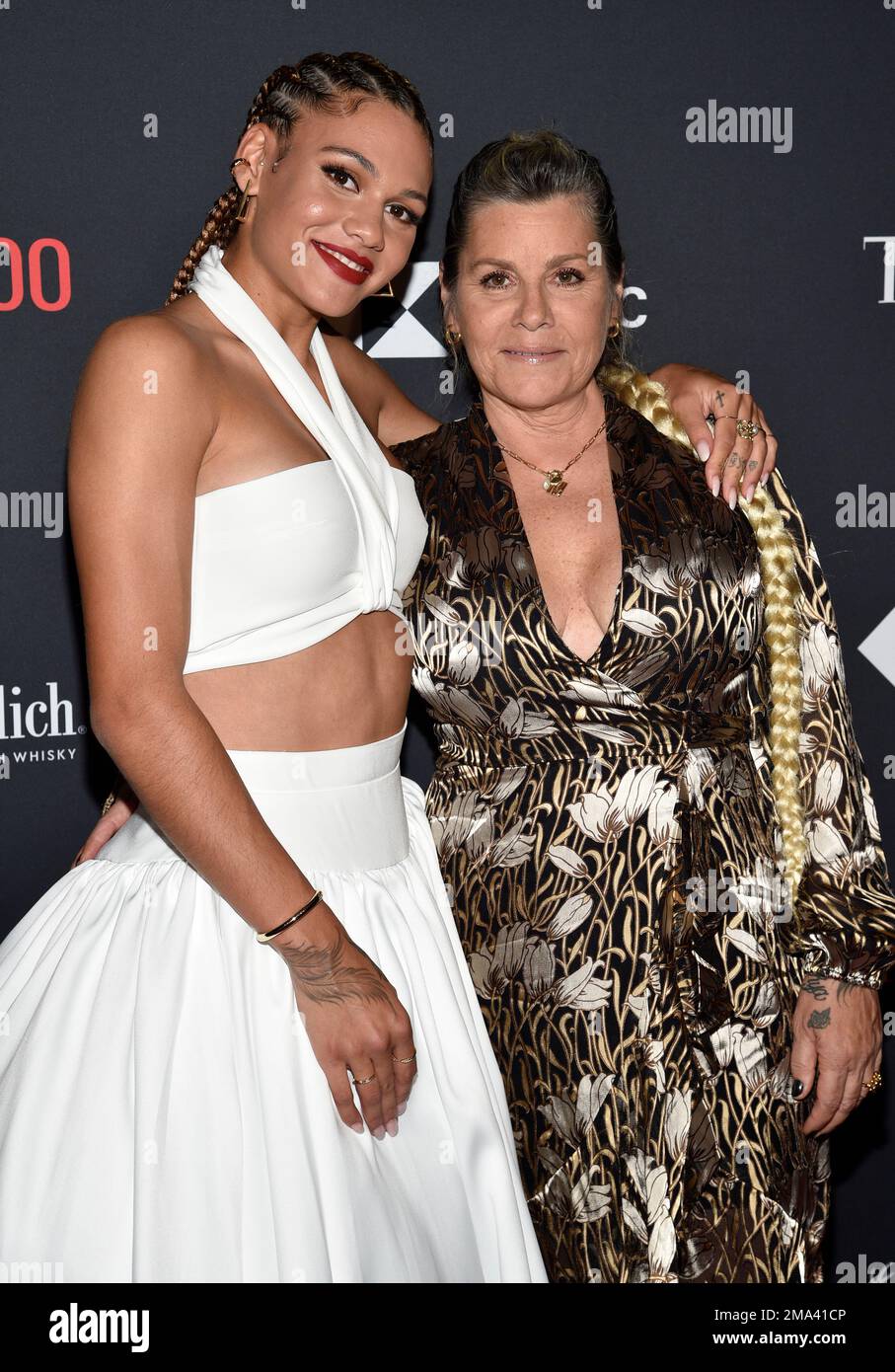 Trinity Rodman, left, and Michelle Moyer attend the Time100 Next list ...