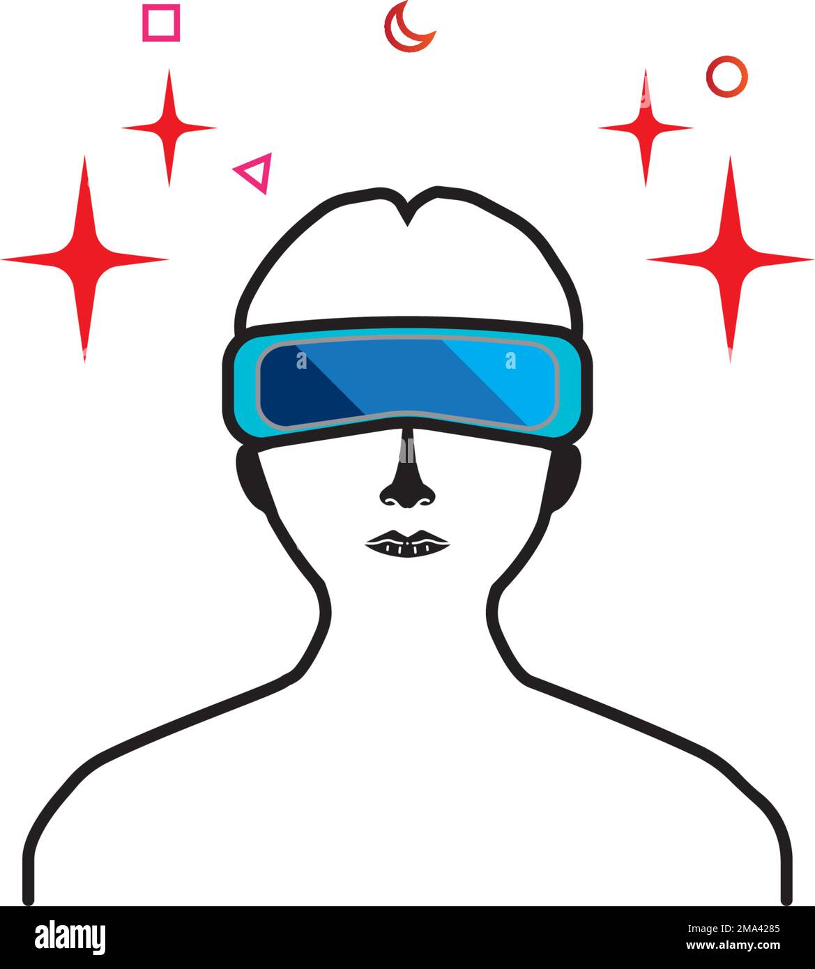 Metaverse icon. vector illustration,future technology symbol Stock ...