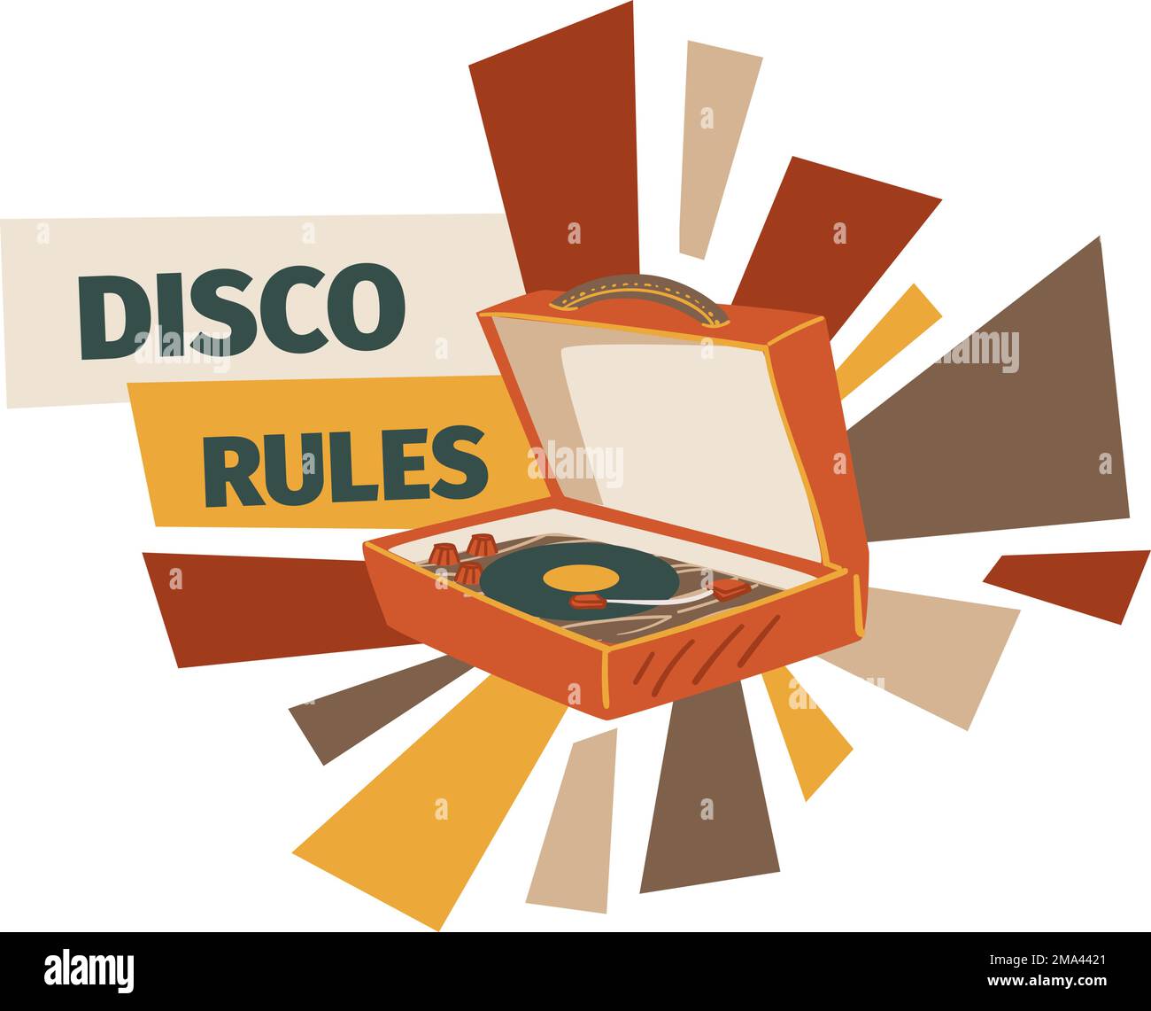 Portable vinyl record player Stock Vector Images - Alamy