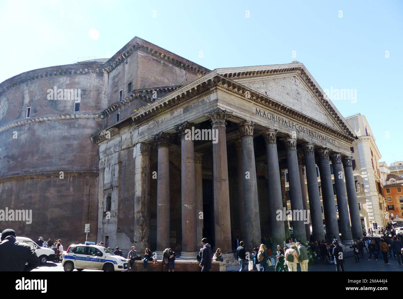 Pantheon, Rome-Marcus Agrippa, the son of Lucius, three times consul ...