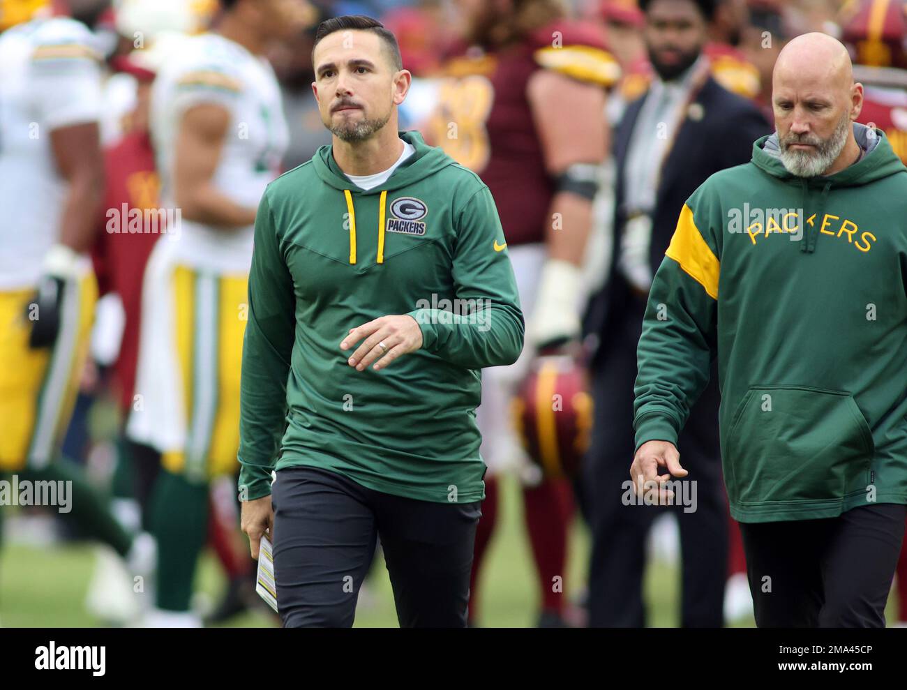 Green Bay Packers head coach Matt LaFleur pictured after an NFL ...