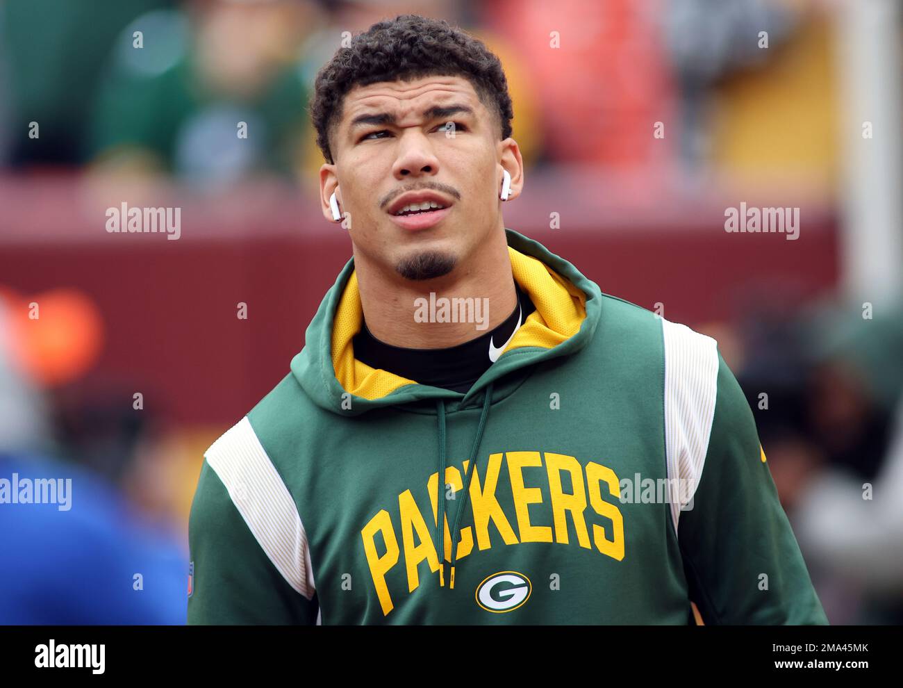 Green Bay Packers wide receiver Allen Lazard (13) pictured before an ...