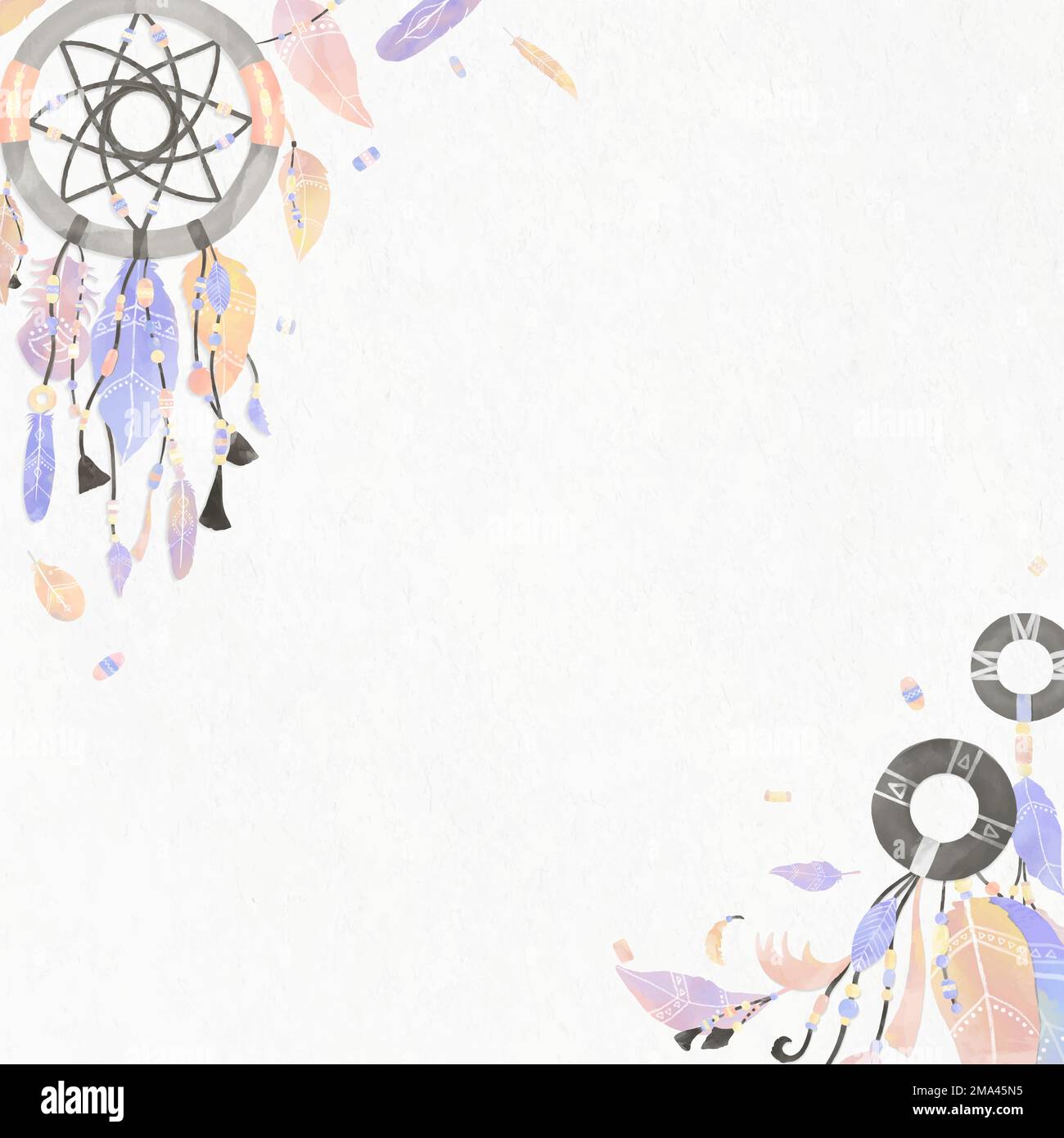 Dream catcher border vector Bohemian style Stock Vector Image & Art - Alamy