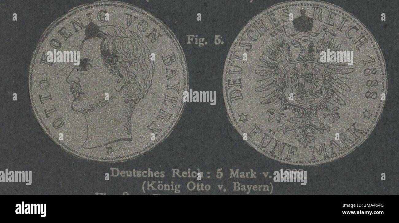 Antique 19th century germany numismatic illustrated coin catalogue with ...