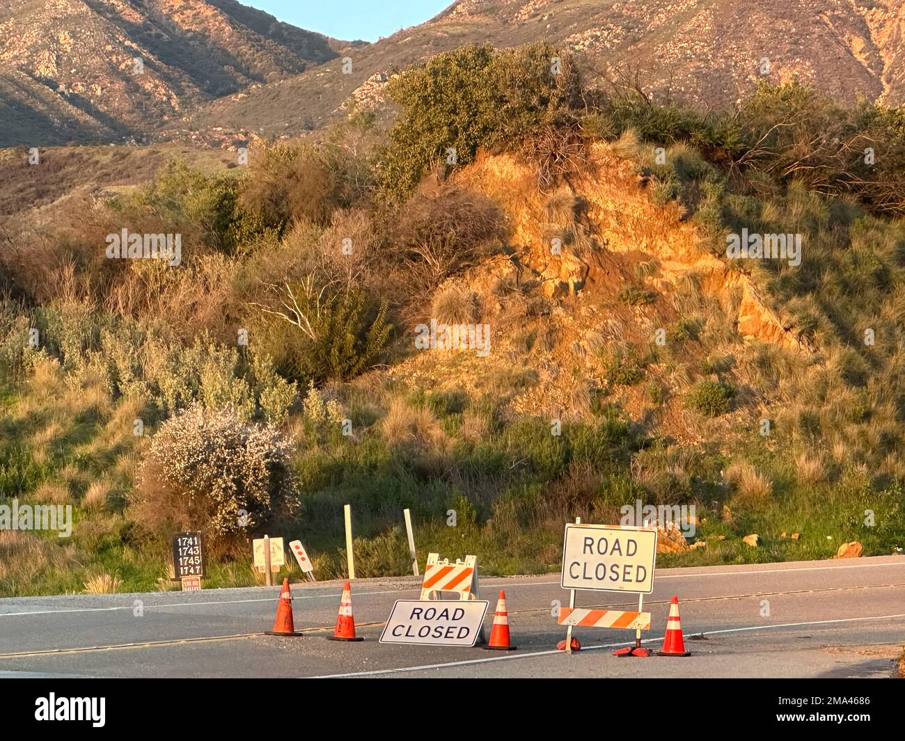 Santa Barbara, California, U.S.A. 14th Jan, 2023. Hwy 154, aka San ...