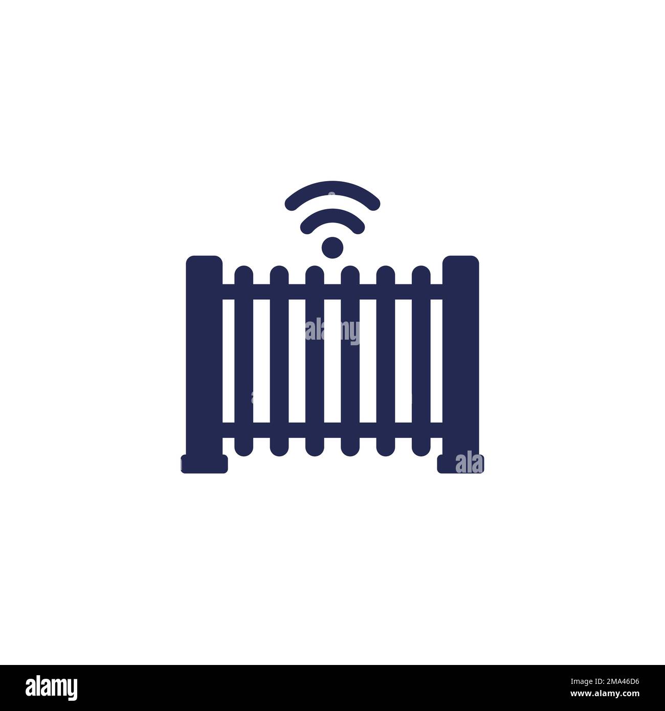 automatic gate icon on white Stock Vector Image & Art - Alamy
