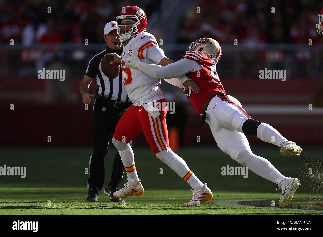 San Francisco 49ers defensive end Drake Jackson (95) pressures Kansas ...