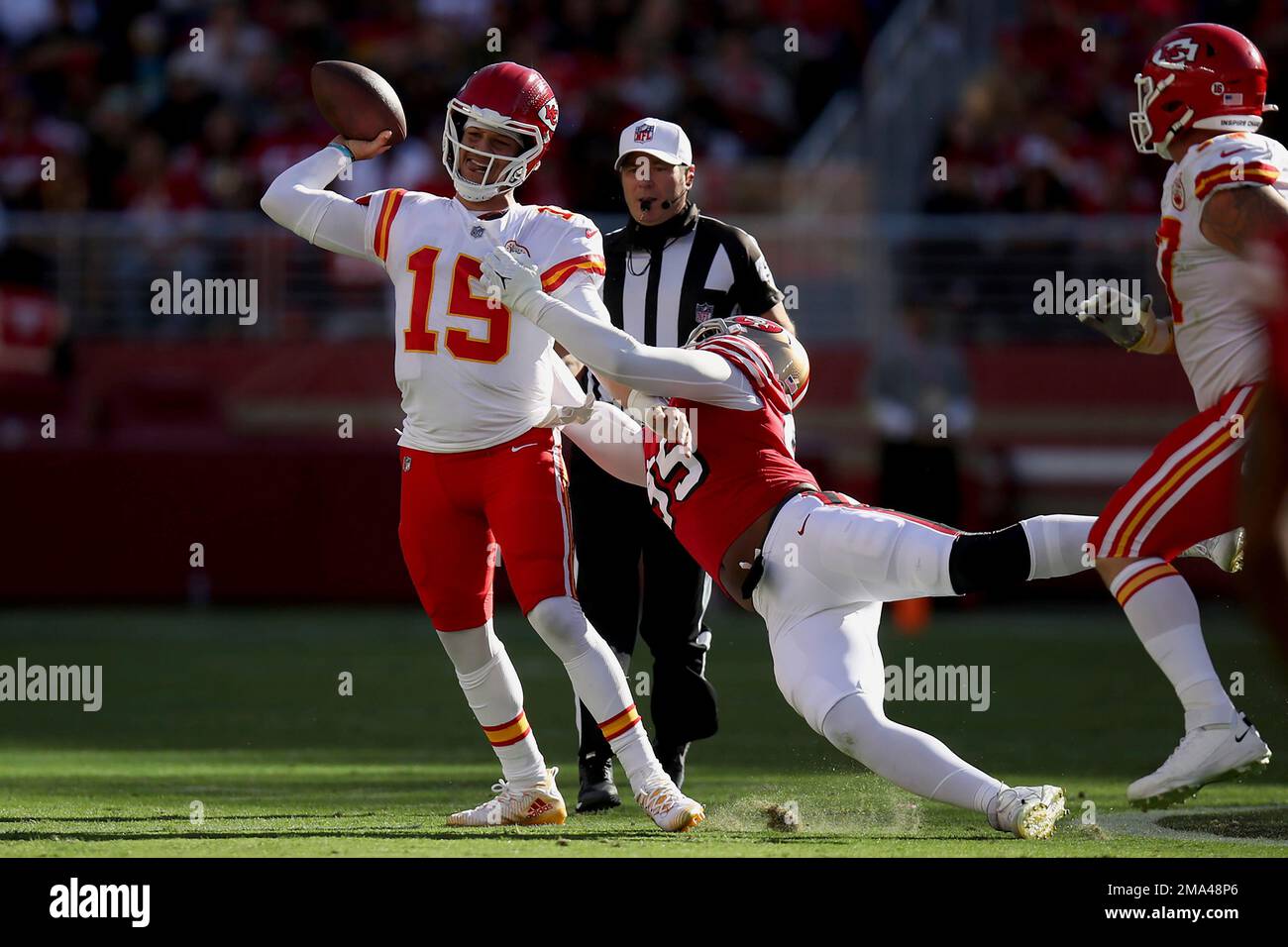 San Francisco 49ers defensive end Drake Jackson (95) pressures Kansas ...