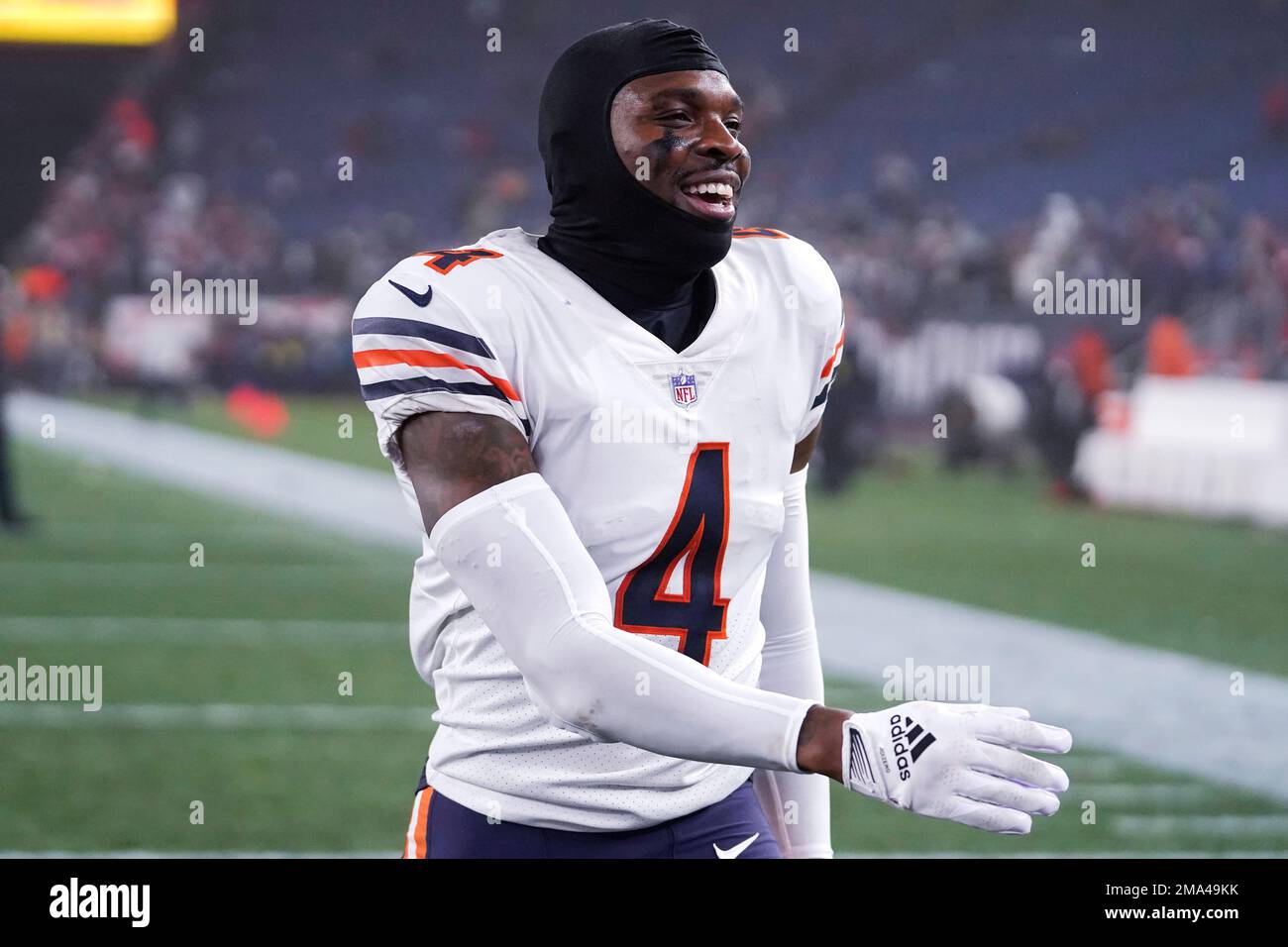 Chicago Bears safety Eddie Jackson (4) after an NFL football game ...