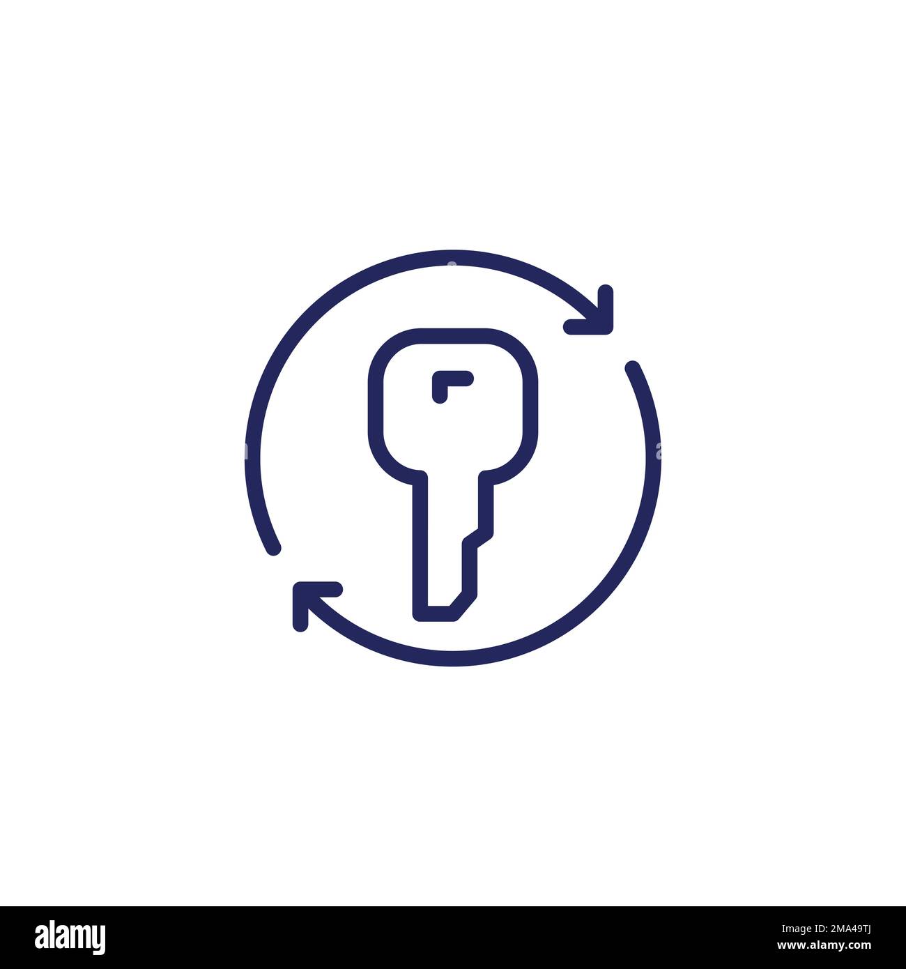 change key line icon, vector Stock Vector Image & Art - Alamy