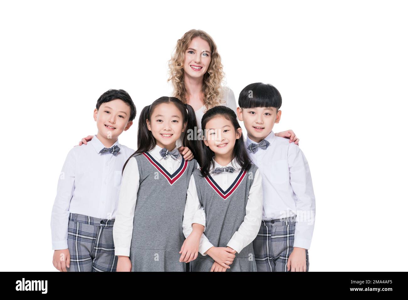 Female teachers guide students learning Stock Photo - Alamy