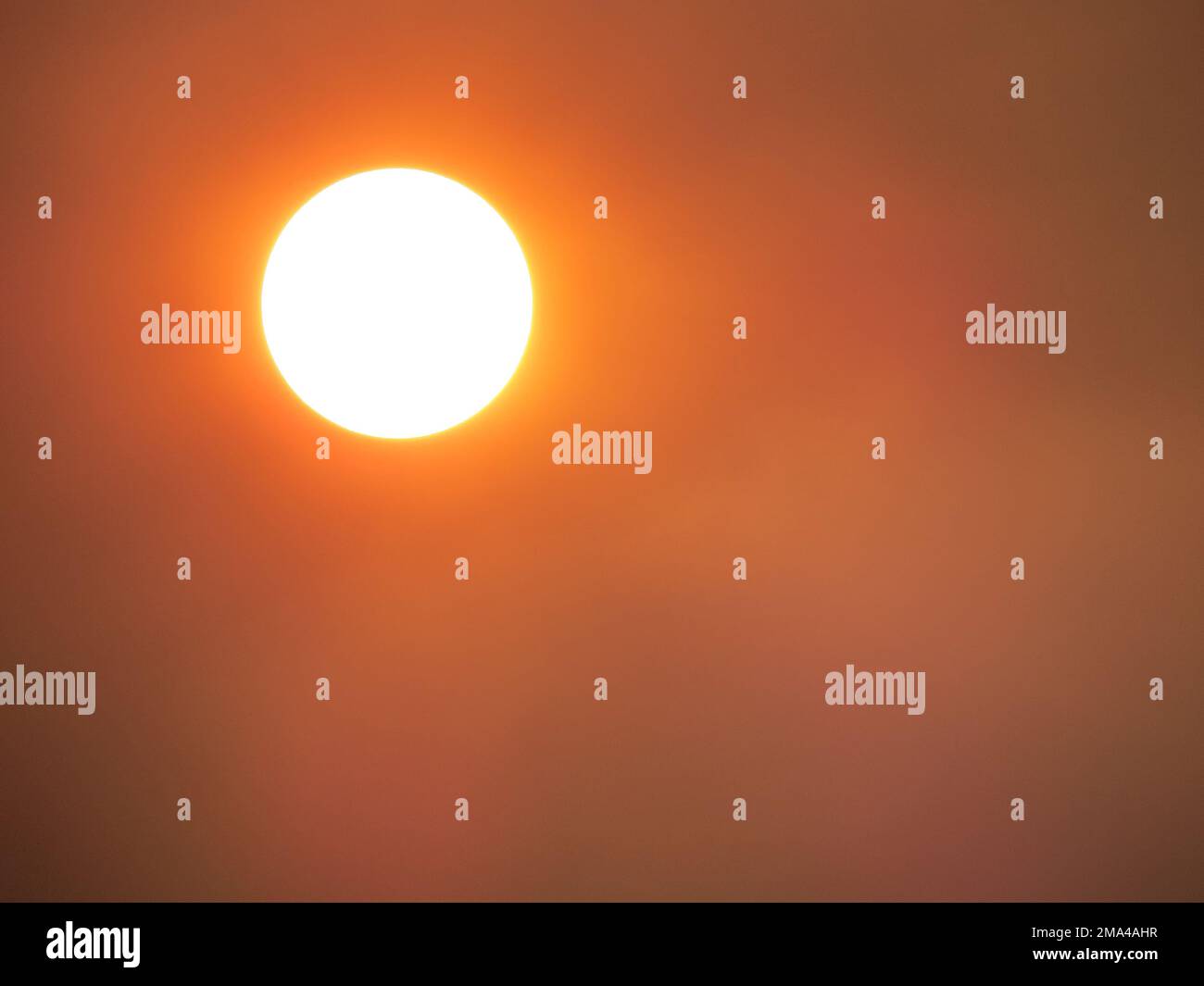 Hot sun causing global warming, heat wave and climate change Stock ...