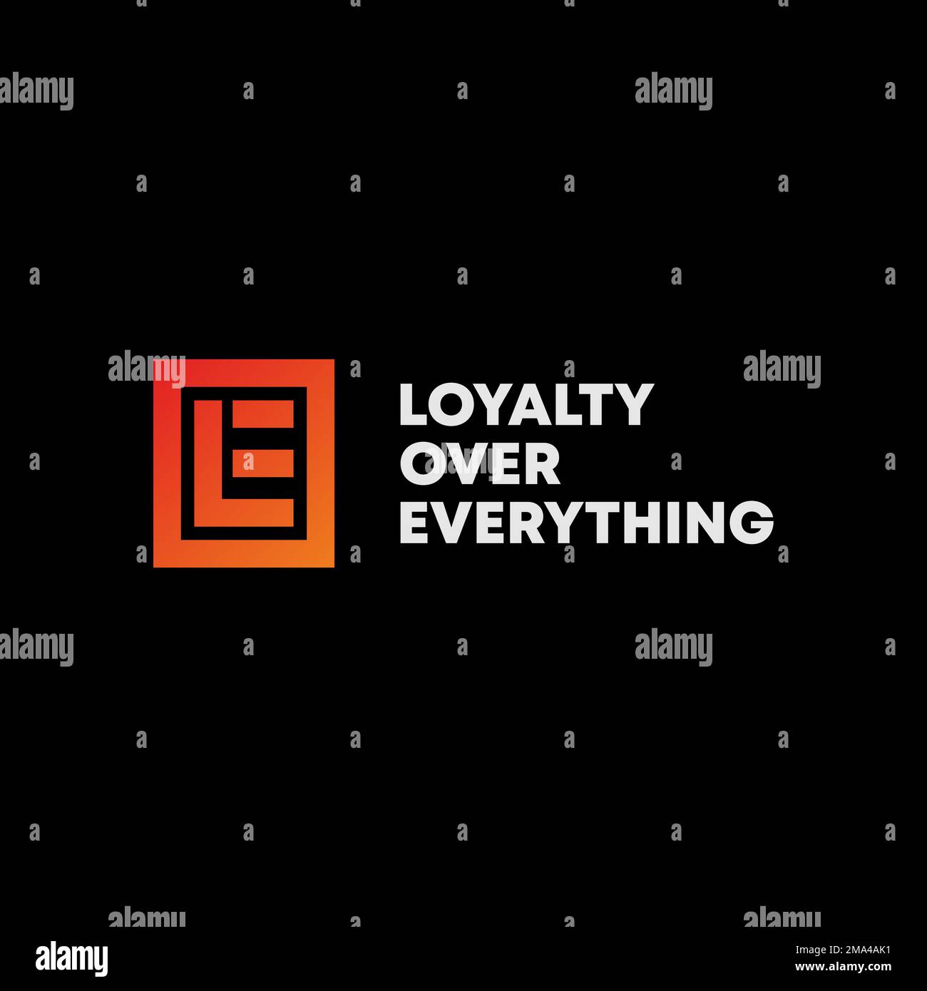 Simple Letter or word LE or EL in square image graphic icon logo design ...