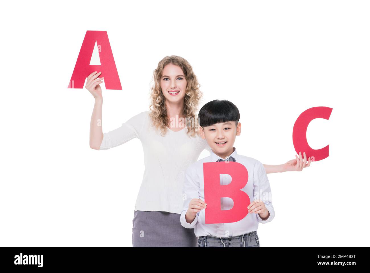 Female teachers guide students learning Stock Photo - Alamy