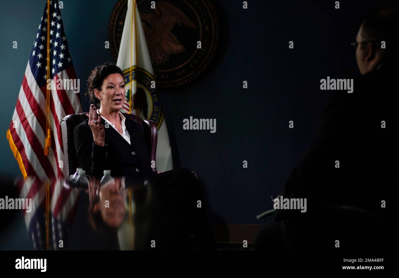 Colette Peters, director of the Federal Bureau of Prisons, speaks ...