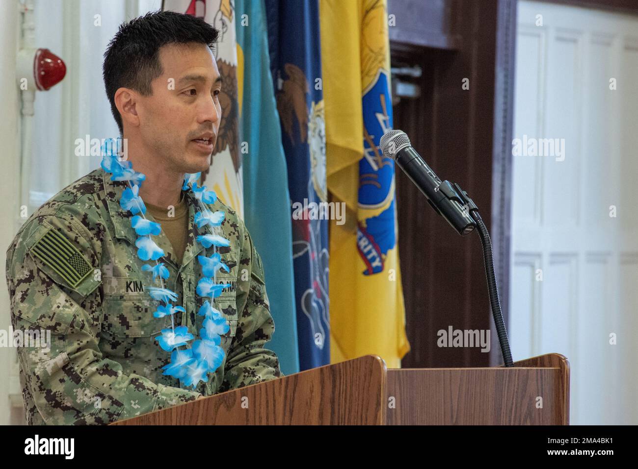 YOKOSUKA, Japan (May. 24, 2022) – Commander David Kim, command chaplain ...