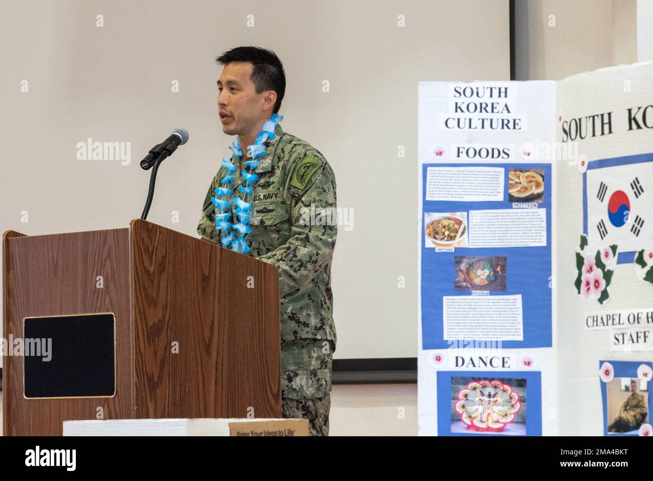 YOKOSUKA, Japan (May. 24, 2022) – Commander David Kim, command chaplain ...