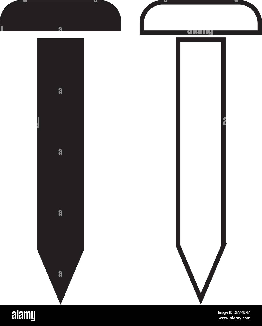 Nail icon.vector illustration symbol design Stock Vector Image & Art ...