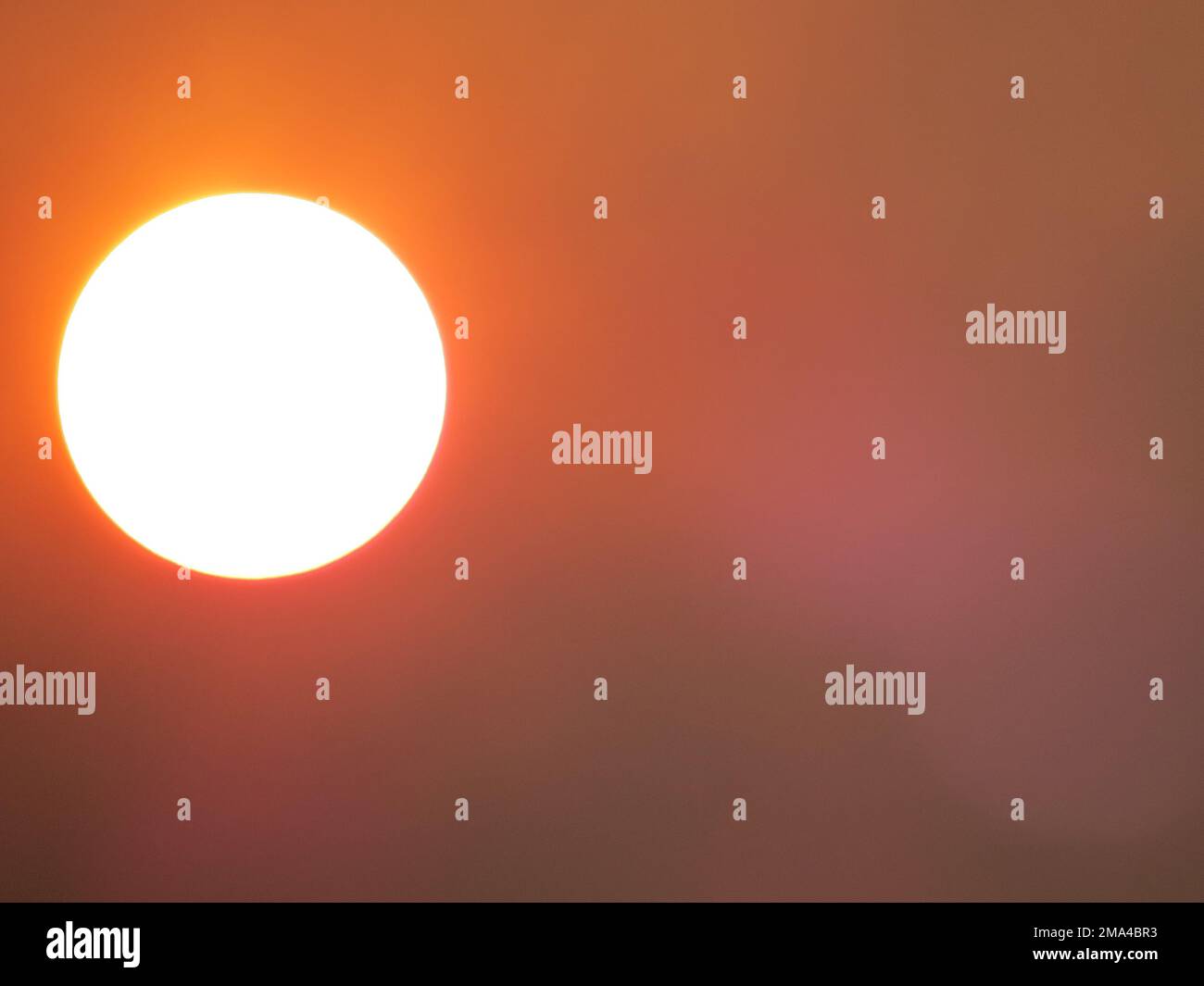Hot sun causing global warming, heat wave and climate change Stock ...