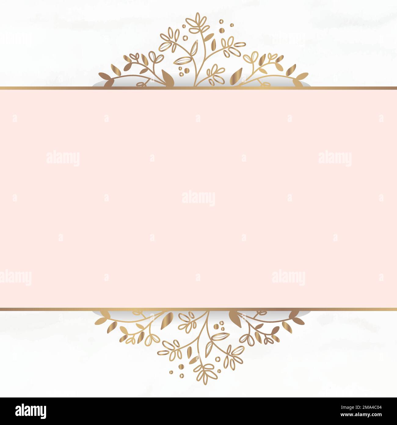 Golden floral elegant frame vector Stock Vector Image & Art - Alamy