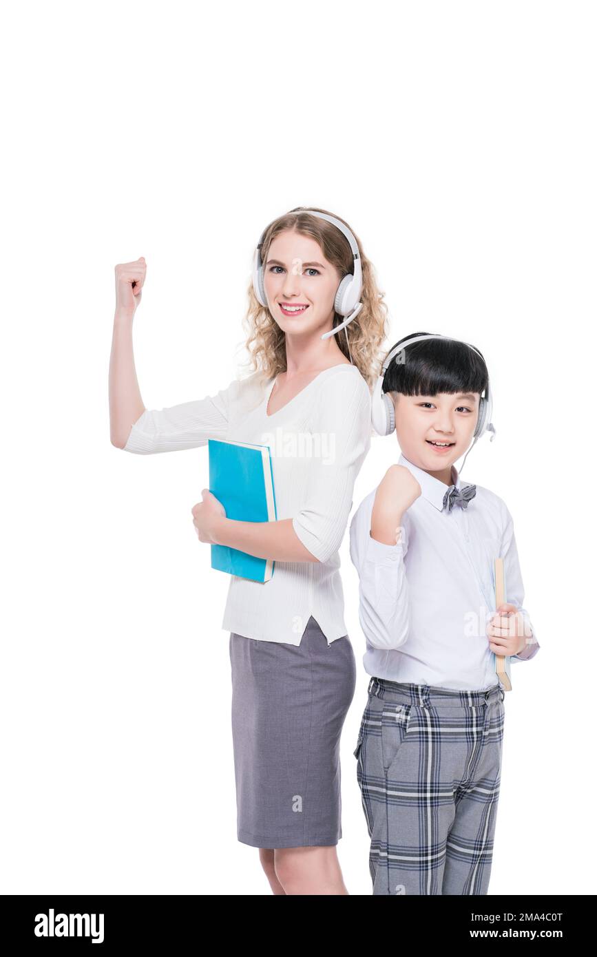 Female teachers guide students learning Stock Photo - Alamy