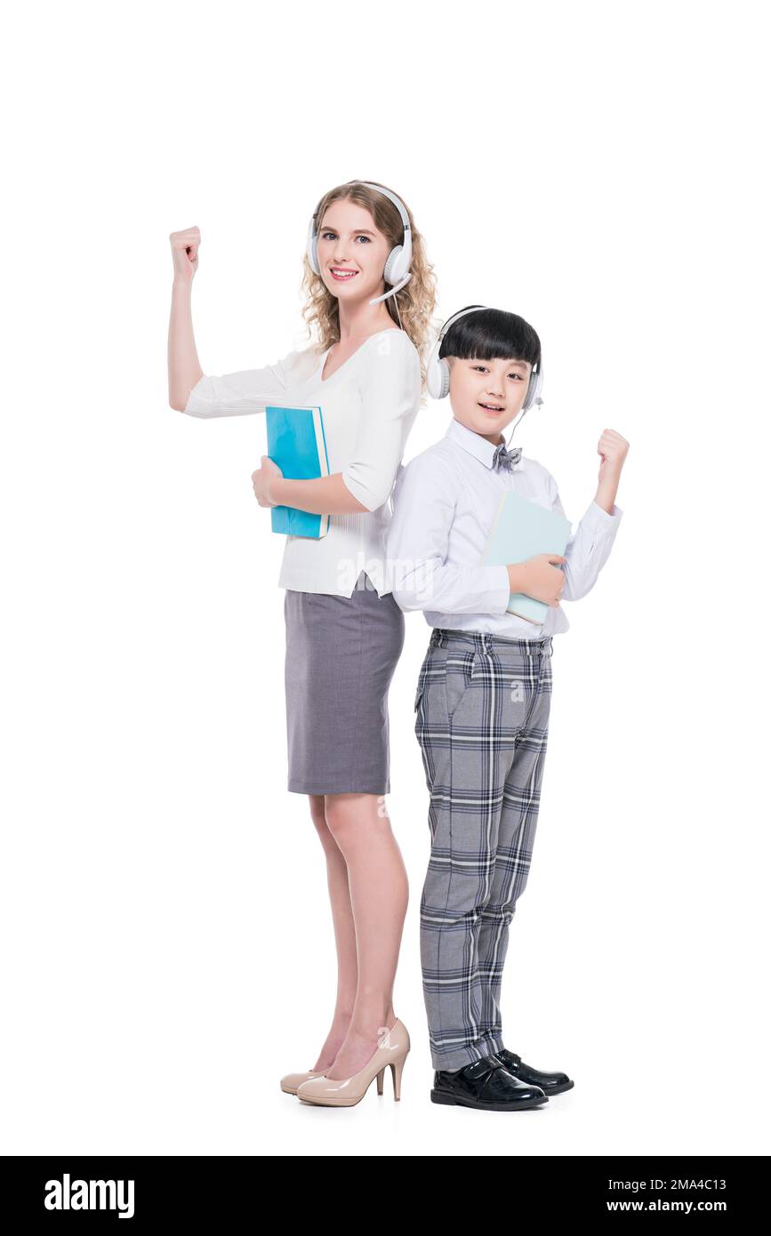 Female teachers guide students learning Stock Photo - Alamy