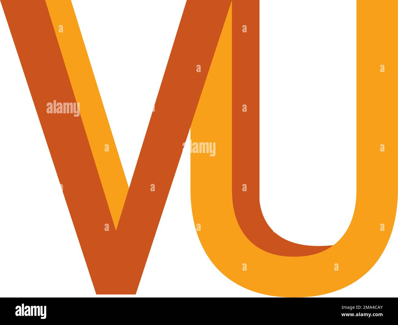 VU letter logo. vector illustration design template Stock Vector Image ...