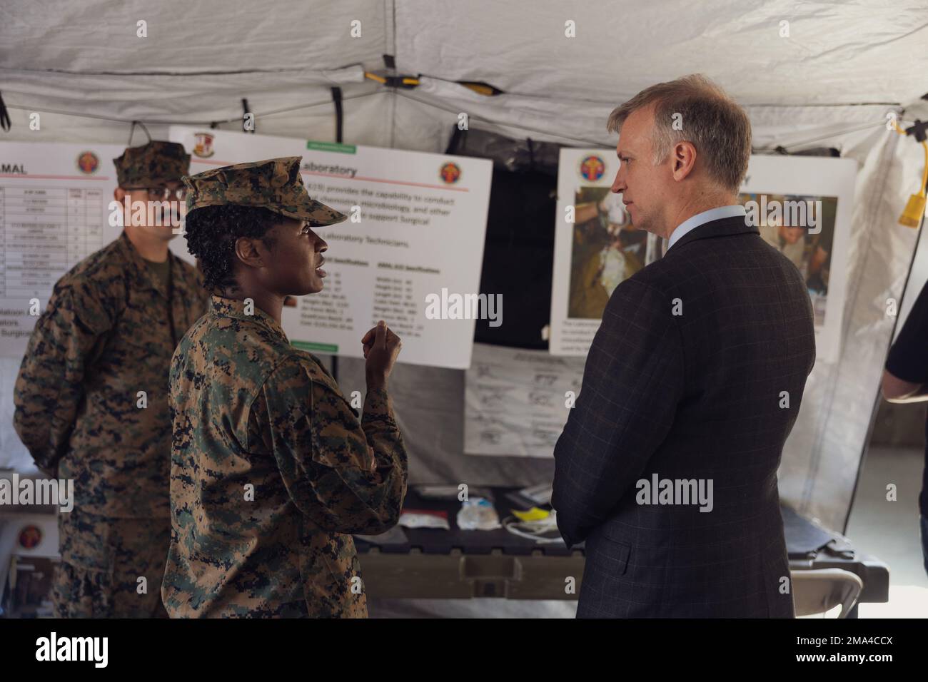 U.S. Navy Corpsmen attached to 1st Medical Battalion, Task Force Los ...