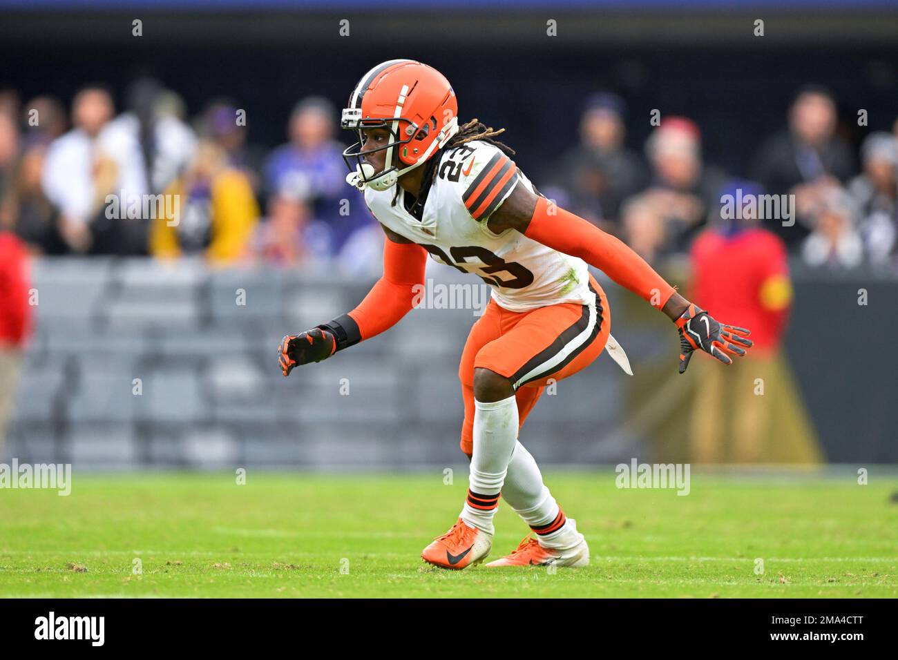 Cleveland Browns cornerback Martin Emerson Jr. (23) in action during ...