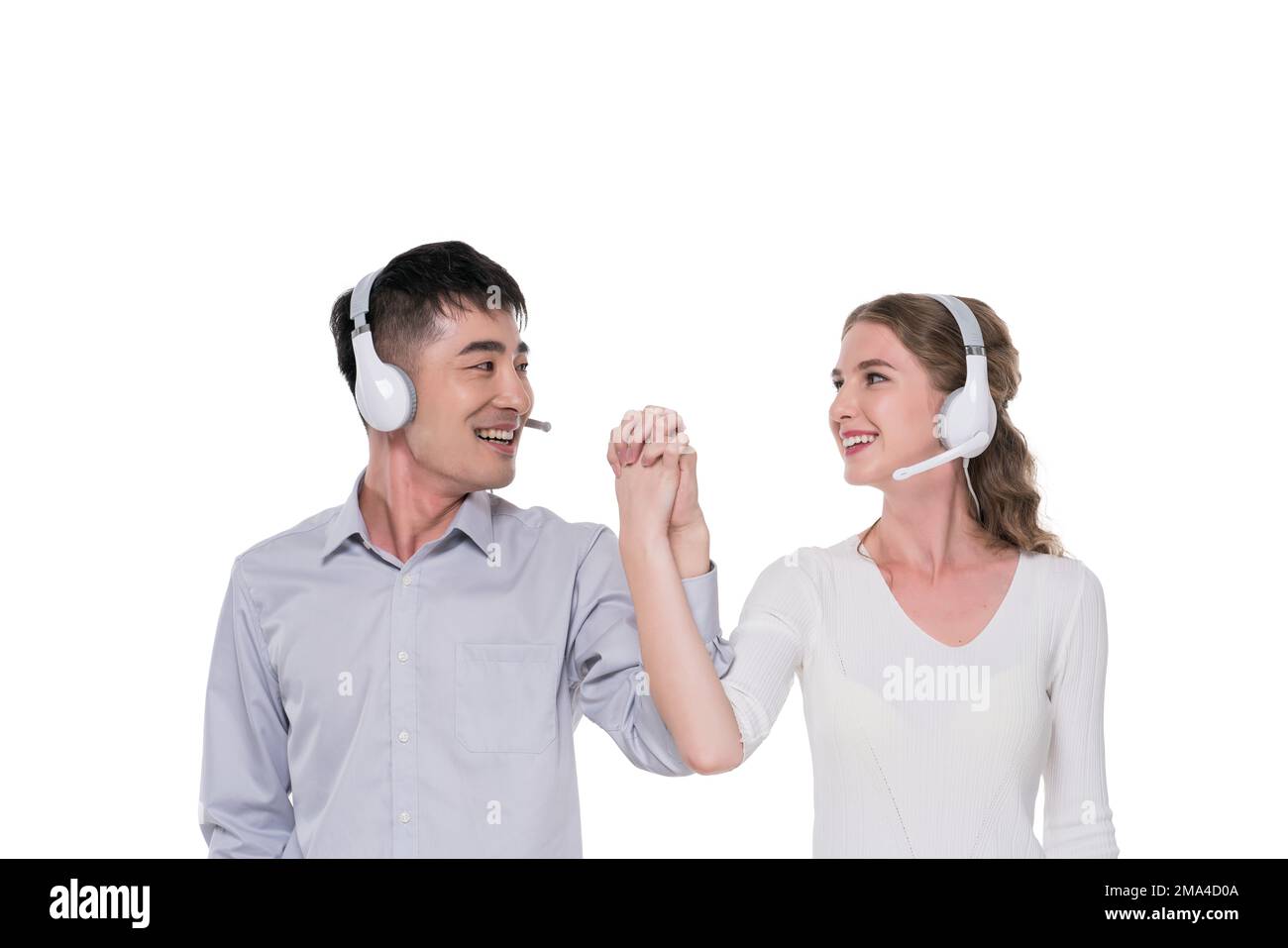 Team headphones Cut Out Stock Images & Pictures - Alamy