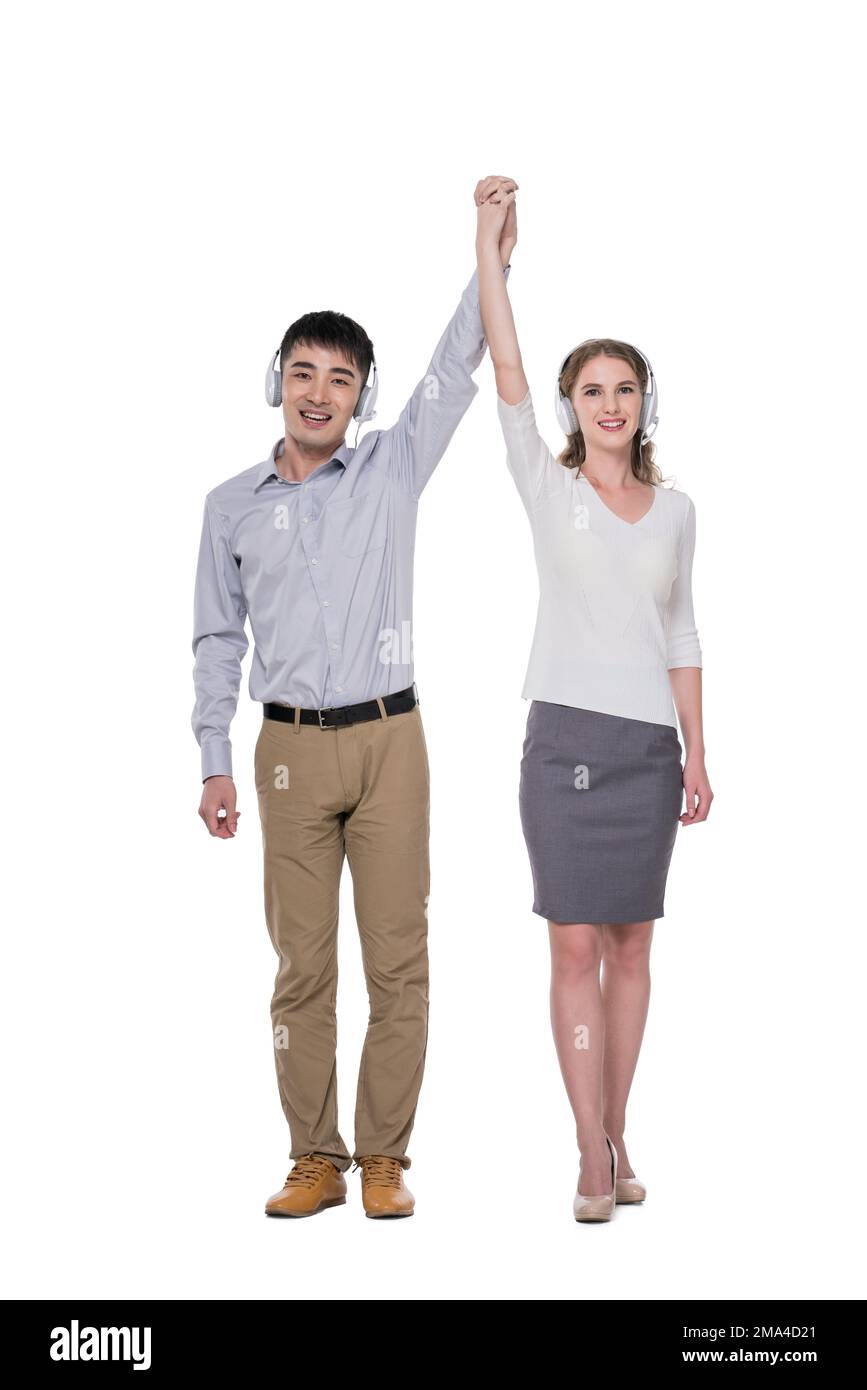 Student headphones Cut Out Stock Images & Pictures - Alamy