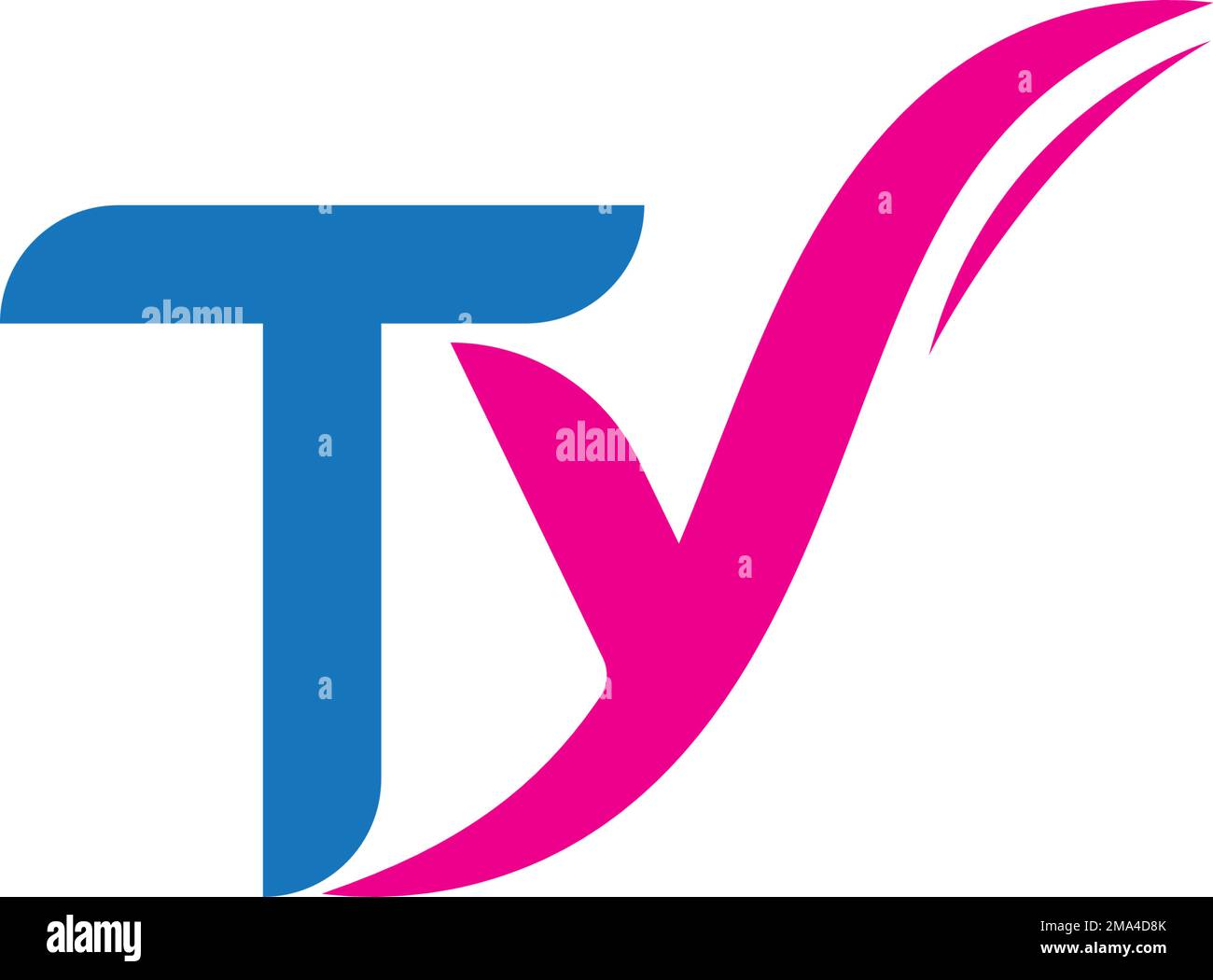 TY letter logo. vector illustration symbol design Stock Vector Image ...