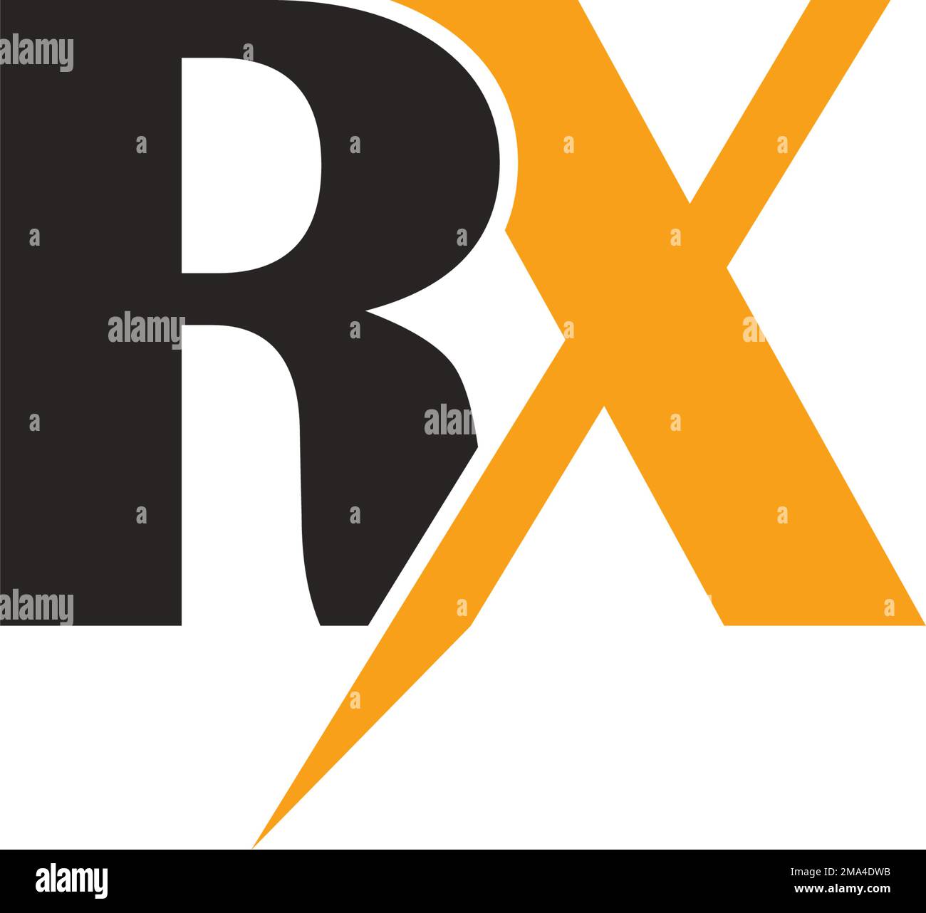 letter logo RX. vector illustration symbol design template Stock Vector ...