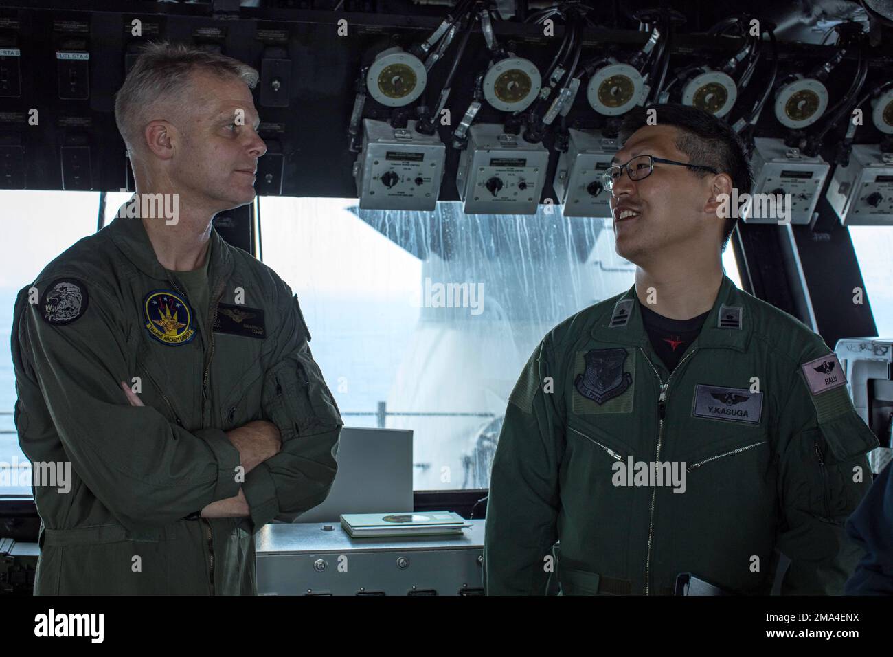 U.S. Marine Corps Col. Derek Brannon, commanding officer of Marine ...