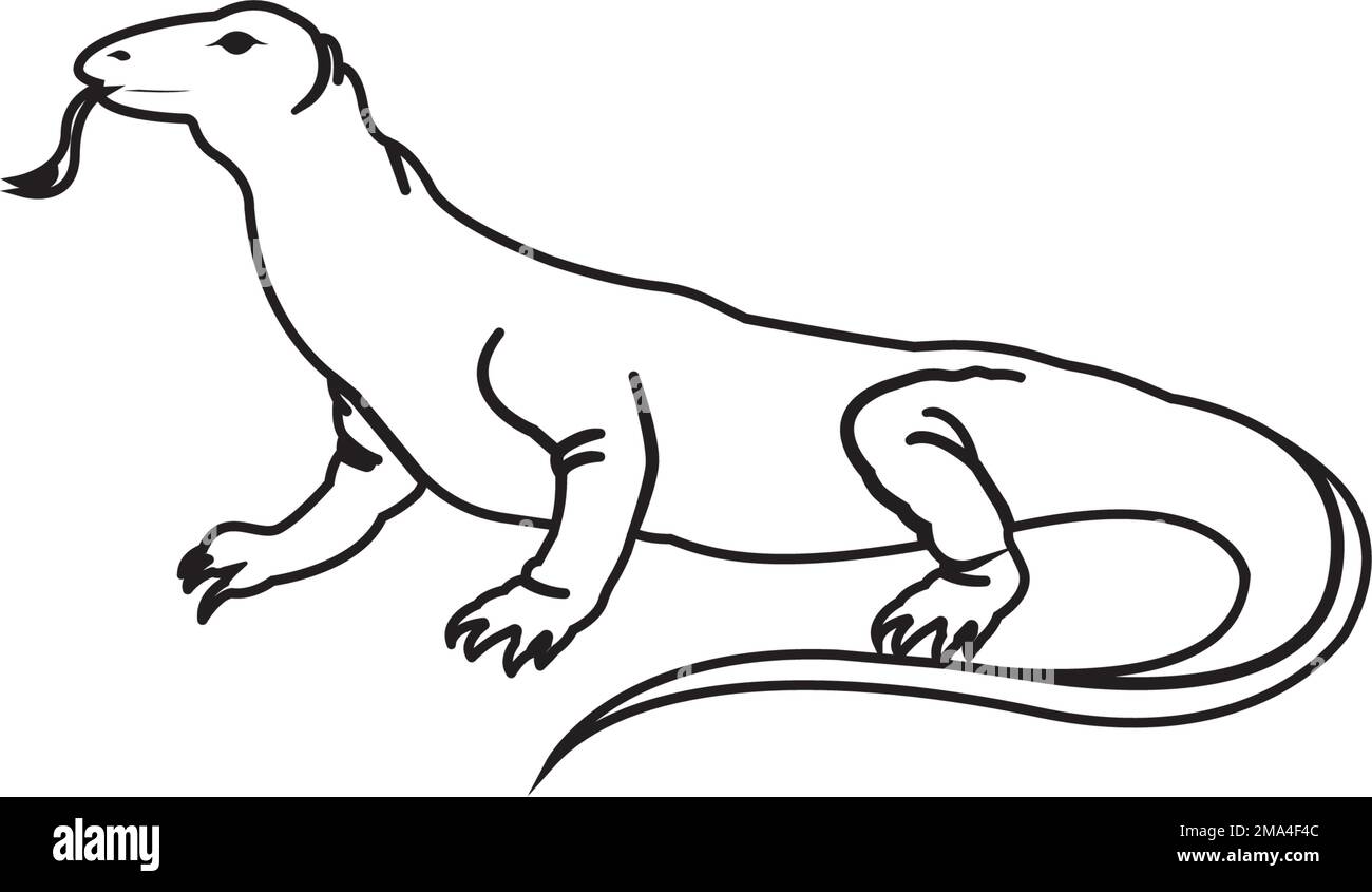 Komodo icon. vector illustration logo template Stock Vector Image & Art ...