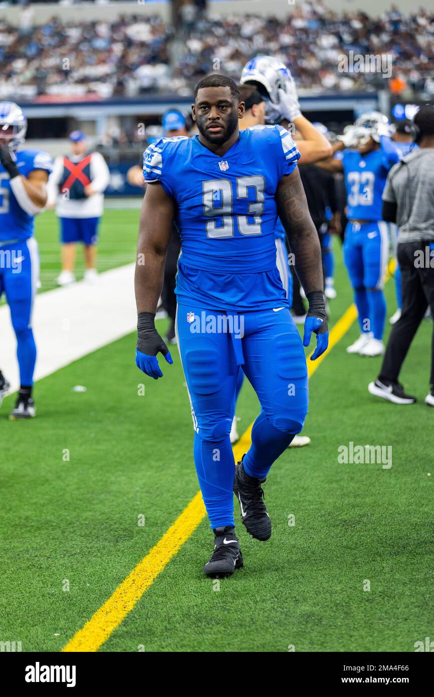 Detroit Lions defensive end Josh Paschal (93) is seen during an NFL ...