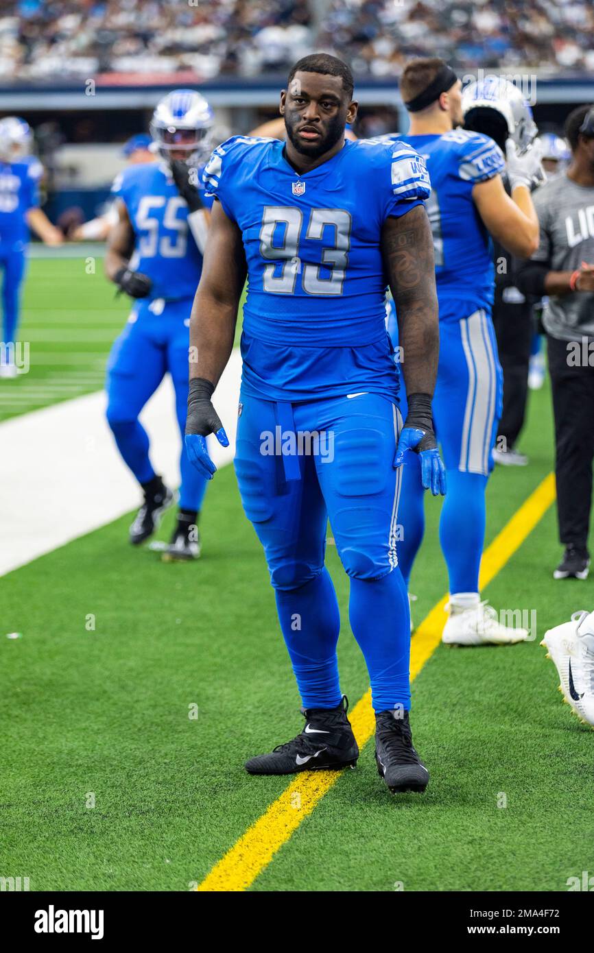 Detroit Lions defensive end Josh Paschal (93) is seen during an NFL ...