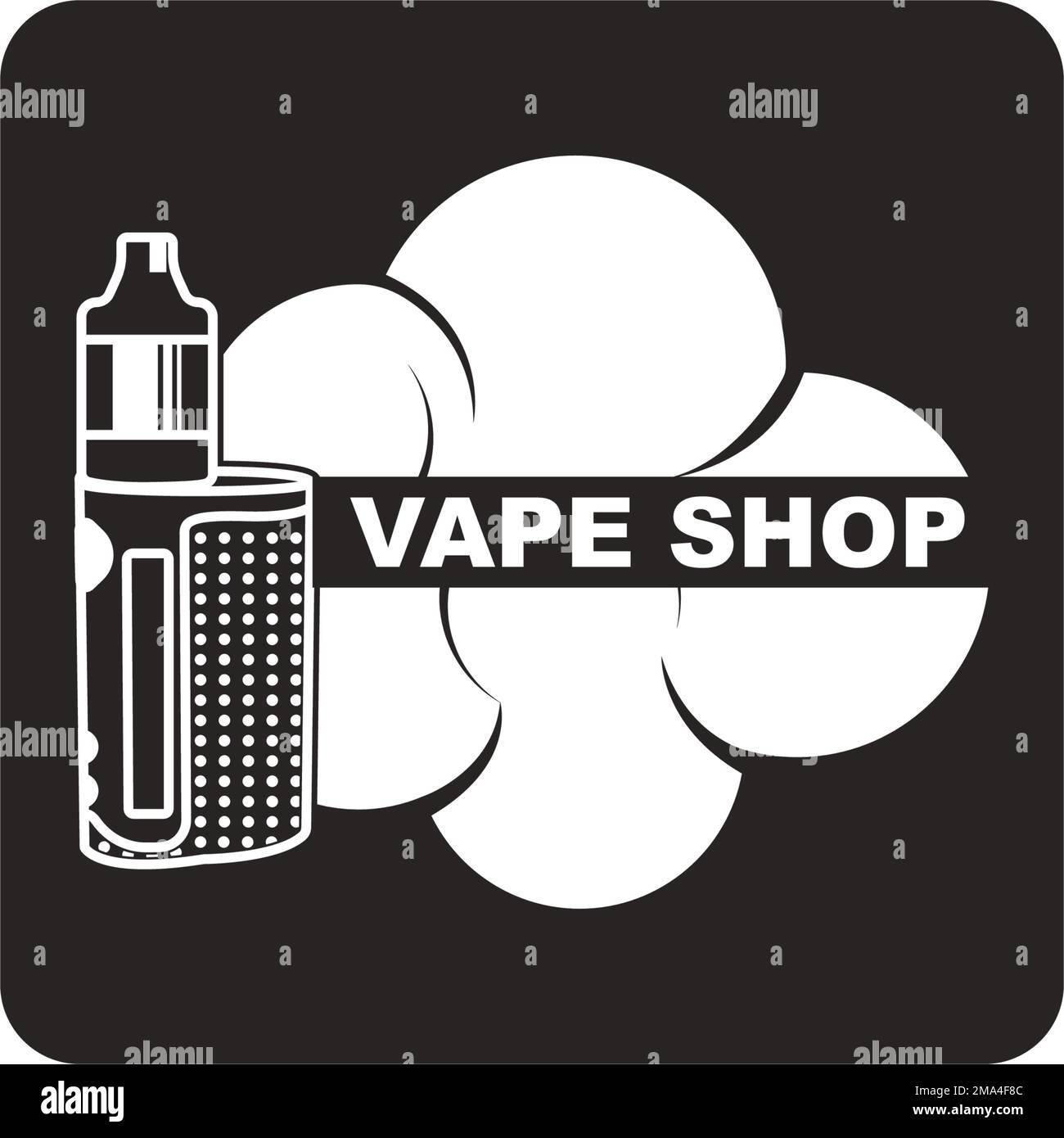Vaping shop logo.vector illustration template design Stock Vector Image ...