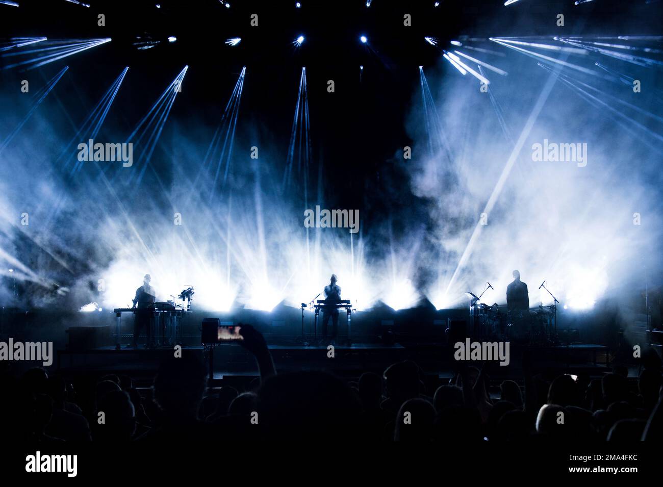 Jon George, from left, Tyrone Lindqvist, and James Hunt of Rufus Du Sol ...