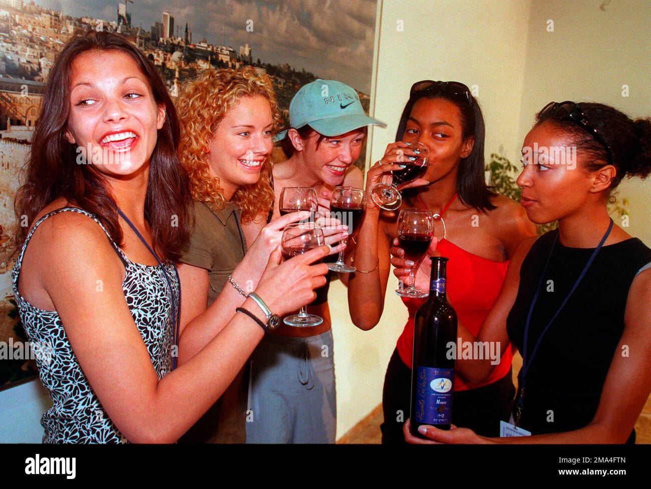 Members of the band Precious, the British entry for the Eurovision song ...