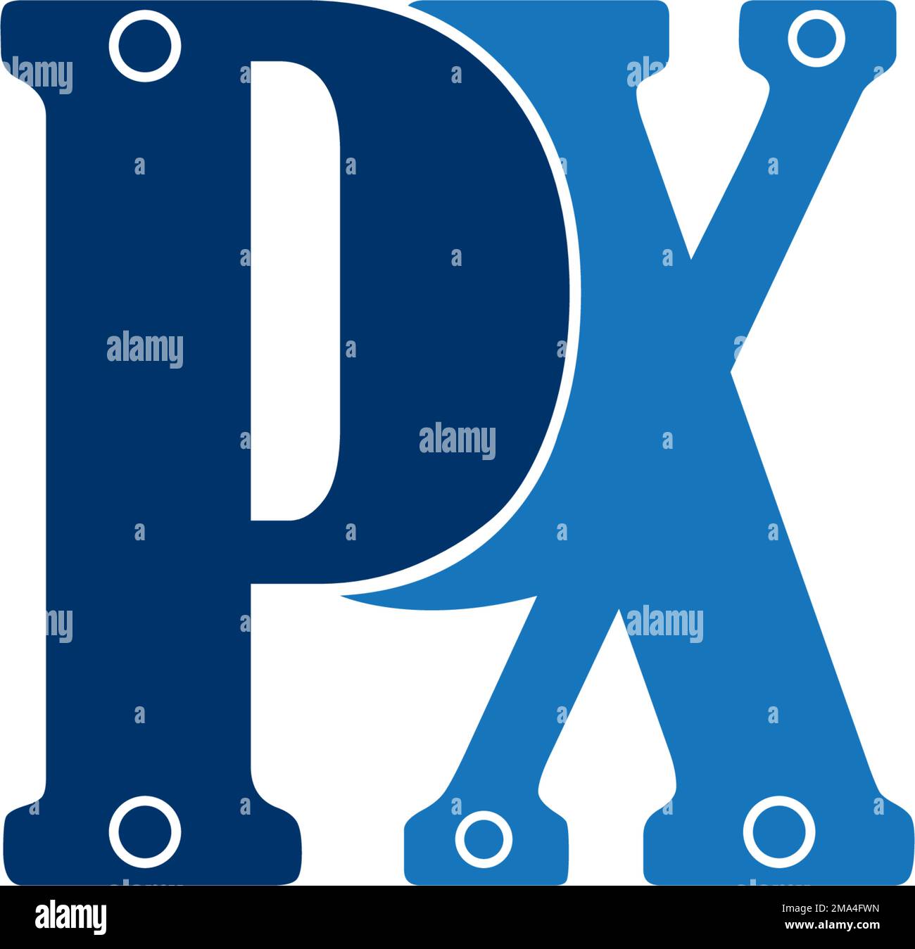 letter logo PX. vector illustration symbol design Stock Vector Image ...