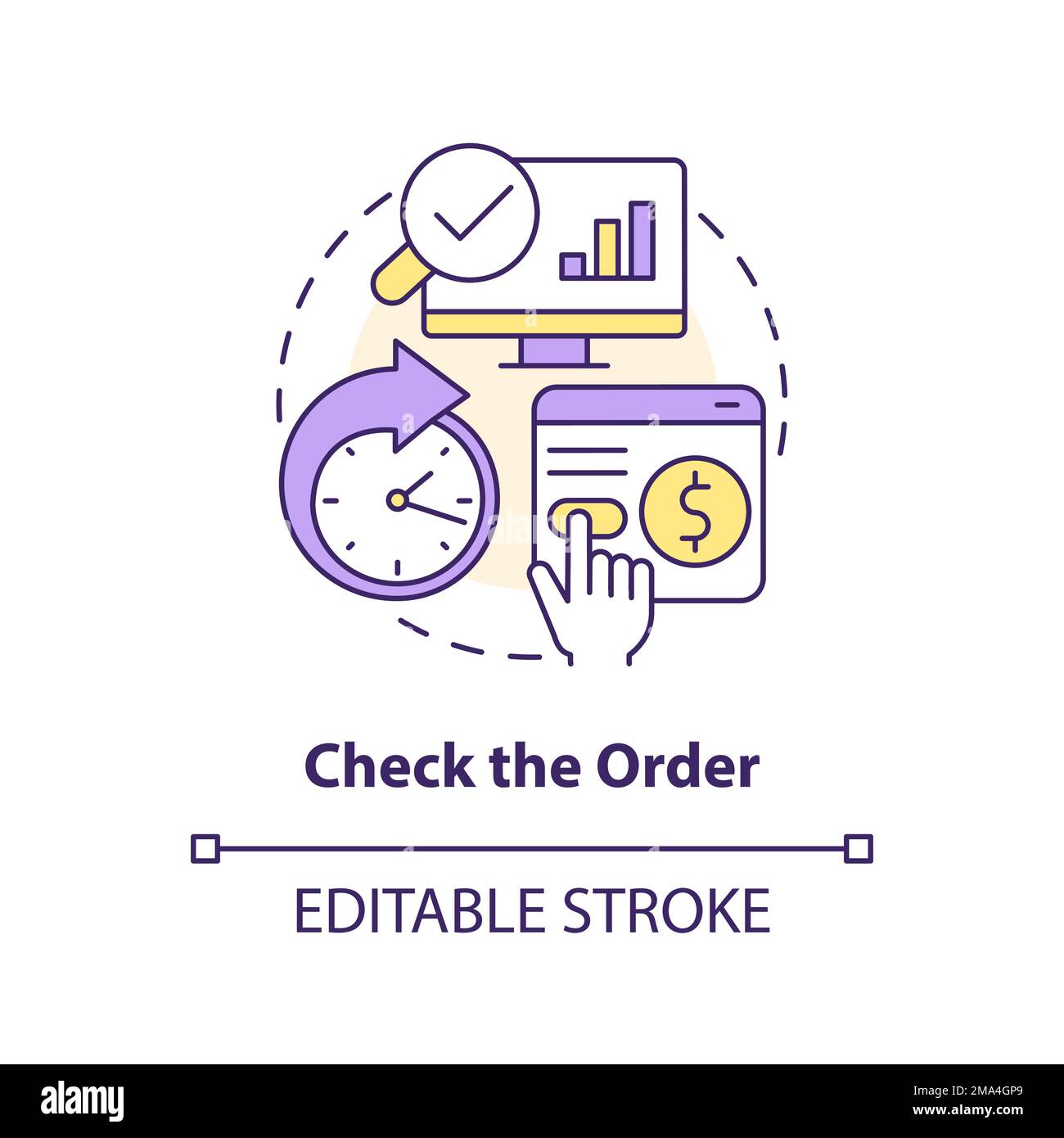 Finish order Stock Vector Images - Alamy