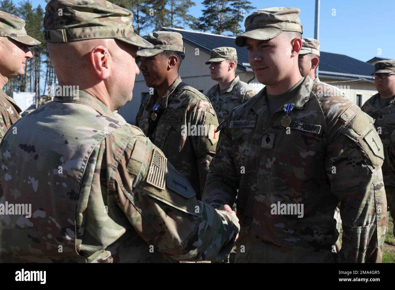 U.S. Army Col. Richard J. Ikena Jr., commander of the 1st Infantry ...