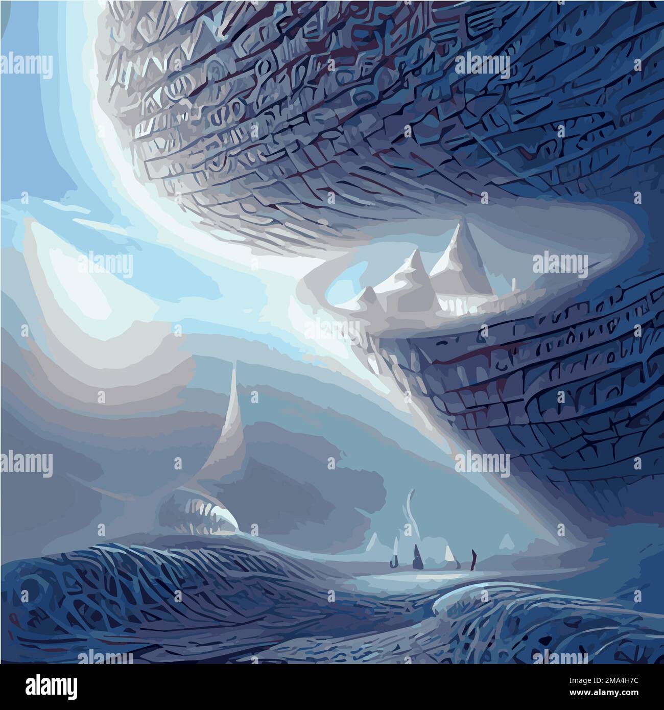 Future woodland Stock Vector Images - Alamy